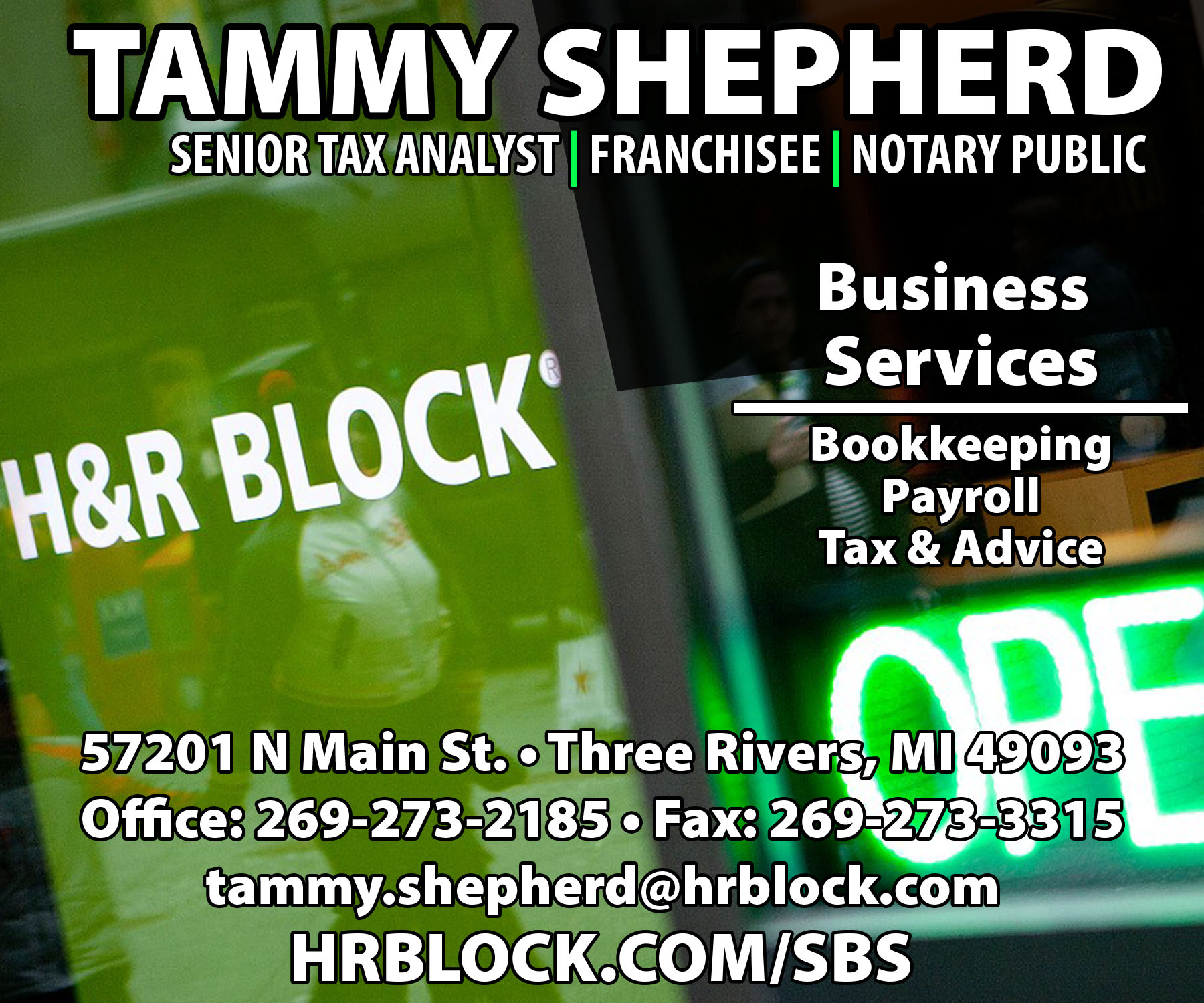 H & R Block Tammy Shepherd – Word of Mouth Products, Inc.