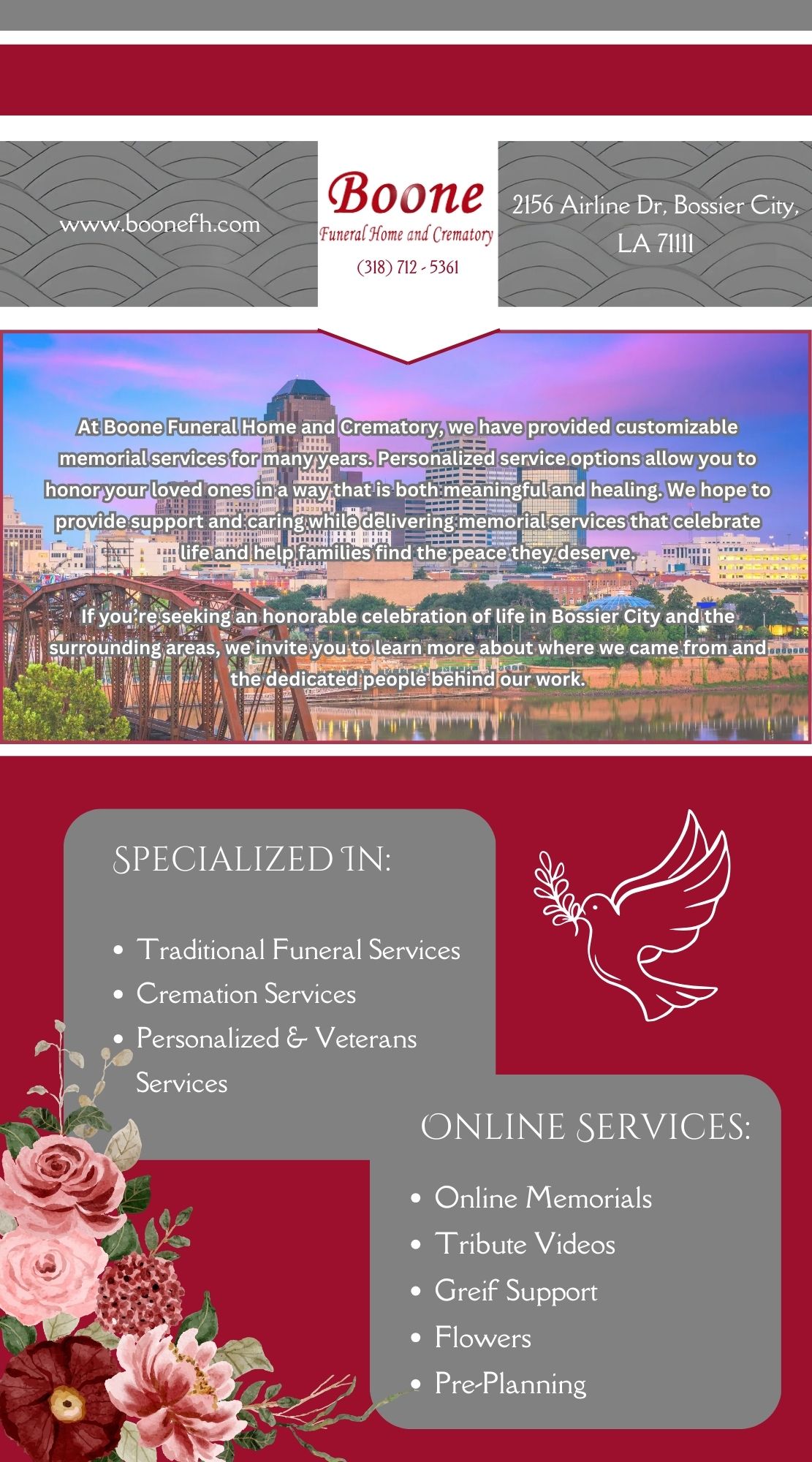Boone Funeral & Crematory – Word of Mouth Products, Inc.